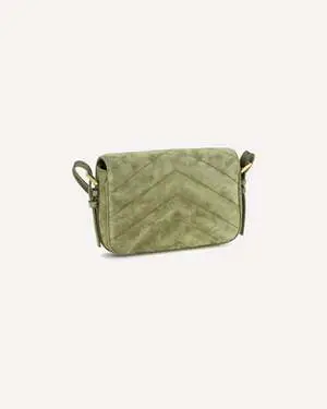 Saint Laurent Small Loulou Matelassé Suede Shoulder Bag