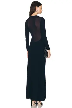 TOM FORD Cashmere Silk Long Crewneck Dress