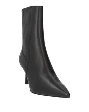 GIORGIO FABIANI Leather Ankle Boots With Stiletto Heel - Black