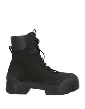 VIC MATIE Two-tone Nubuck Lace-up Ankle Boots