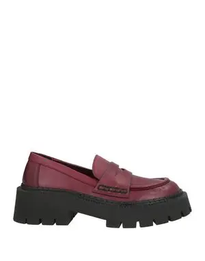 VIC MATIE Leather Loafers With Chunky Lug Sole
