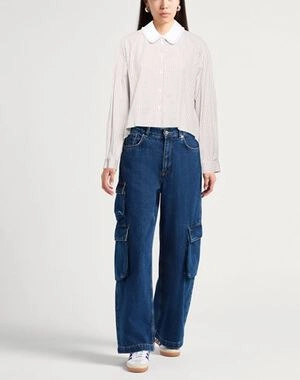 Sandro Checked Cotton Shirt With Peter Pan Collar