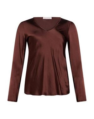MANILA GRACE Top Brick Size Viscose, Elastane - Brown