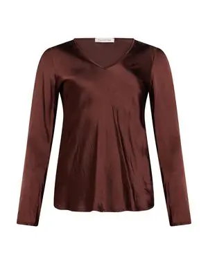 MANILA GRACE Top Brick Size Viscose, Elastane - Brown