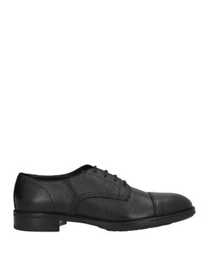 DOUCAL'S Pebbled-leather Derby Shoes - Black