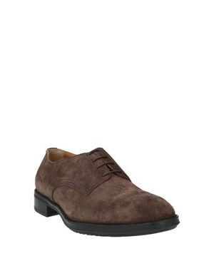 DOUCAL'S Suede Lace-up Derby Shoes - Brown