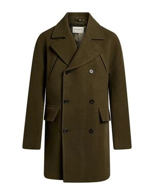 Officine Générale Coat Military Size Virgin Wool, Polyamide - Green