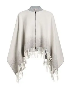 Peserico Light Virgin Wool And Polyamide Cape