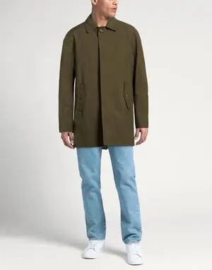 BARACUTA Military Cotton Polyester Trench Coat - Green