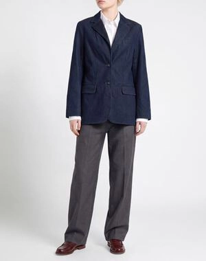 Officine Générale Single-breasted Cotton Blazer