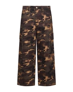 DISCLAIMER Military Cotton Camouflage Print Cargo Jeans
