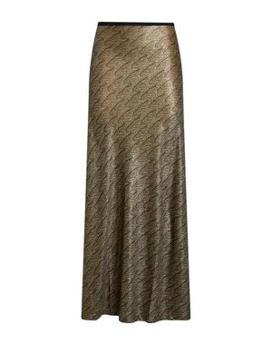 SIYU Maxi Skirt Dark Size Viscose, Polyamide, Polyester - Brown