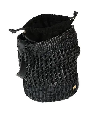 SERENA UZIYEL Woven Leather Bucket Bag