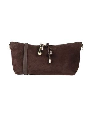 Furla FURLA Suede Cross Body Bag Dark Brown