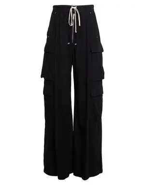 Rick Owens Cotton Cargo Pants - Black