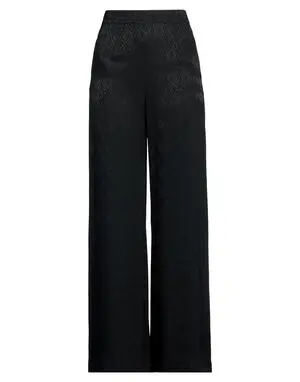 PUROTATTO Wide Leg Jacquard Viscose & Acetate Pants