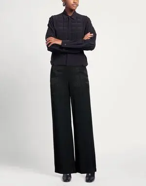 PUROTATTO Wide Leg Jacquard Viscose & Acetate Pants