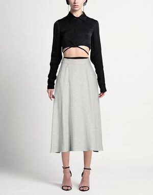 PUROTATTO Flared Midi Skirt
