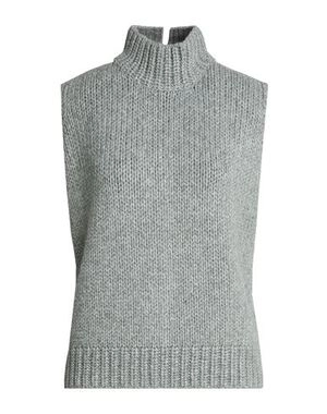 Fabiana Filippi Wool, Silk, And Cashmere Blend Sleeveless Turtleneck - Grey