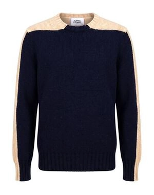 Alpha Studio Sweater Midnight Size Wool, Polyamide, Alpaca Wool - Blue