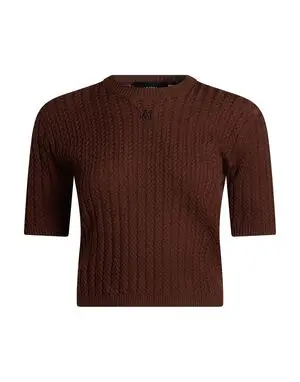 Amiri Cable-knit Wool, Viscose, Nylon, And Cashmere Sweater