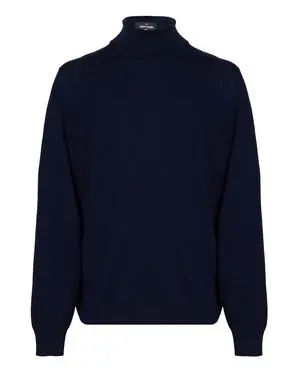 GRAN SASSO Turtleneck Cream Size Cashmere - Blue