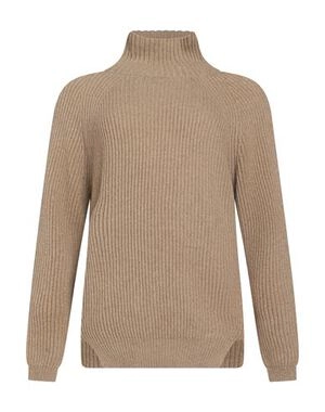 ARAGONA Cashmere Turtleneck Sweater - Grey