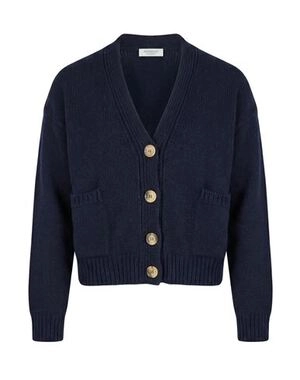 ARAGONA Cardigan Size Baby Alpaca Wool, Wool - Blue
