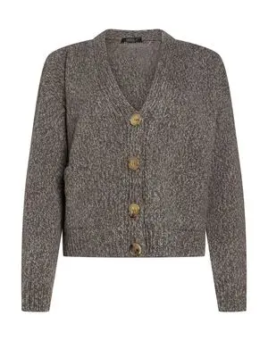 ARAGONA Alpaca Wool Cardigan - Brown