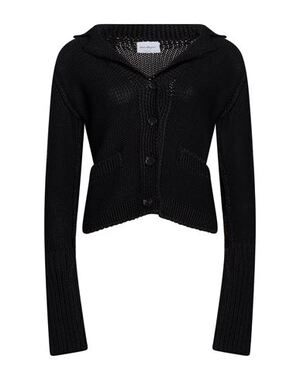 FERRAGAMO Cardigan Size Virgin Wool, Silk - Black