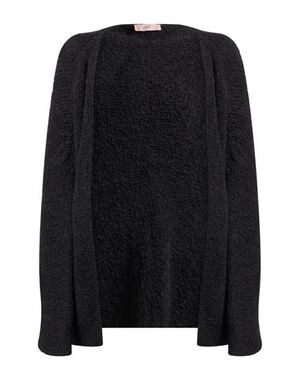 CARLA G. Cardigan Size Polyacrylic, Wool, Polyamide, Alpaca Wool, Elastane - Black