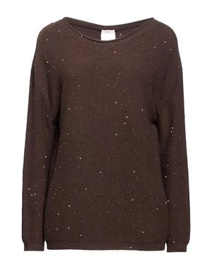 OLTRE Sweater Dark Size Viscose, Polyamide, Polyester - Brown