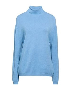 OLTRE Turtleneck Slate Size Viscose, Polyester, Polyamide - Blue