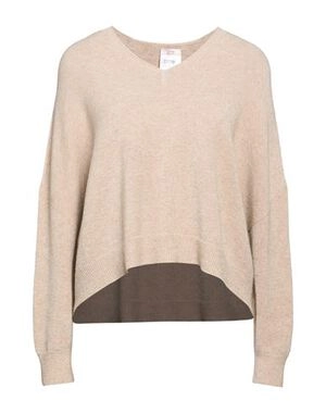OLTRE V-neck Long Sleeve Sweater - Khaki