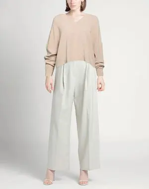 OLTRE V-neck Long Sleeve Sweater - Khaki