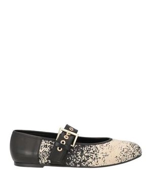 CastaÑer Ballet Flats Cream Size Textile Fibers, Leather - White