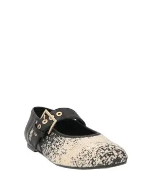 CastaÑer Ballet Flats In Textile Fibers And Leather