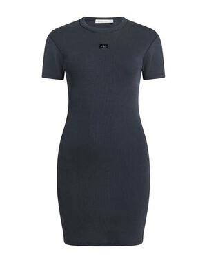 Calvin Klein Ribbed Jersey T-shirt Mini Dress