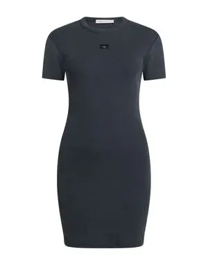 Calvin Klein Ribbed Jersey T-shirt Mini Dress