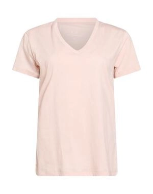 Armani Exchange Cotton V-neck T-shirt - Pink
