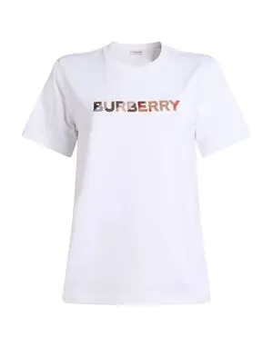 Burberry Cotton T-shirt With Appliqué Logo