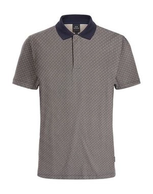 Armani Exchange Polo Shirt Size Cotton, Elastane - Navy
