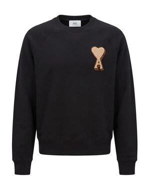 AMI Paris Sweatshirt Size Cotton - Black