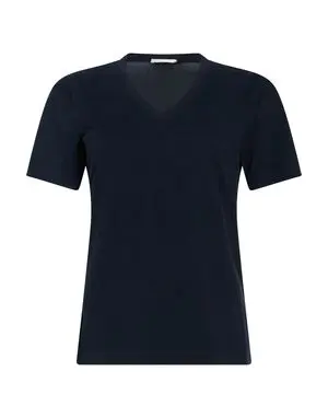CIRCOLO 1901 Midnight Cotton Jersey V-neck T-shirt