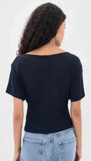 EB DENIM Madeo Cowl Neck Tee