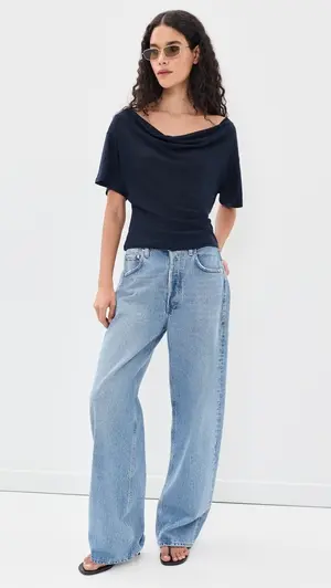 EB DENIM Madeo Cowl Neck Tee