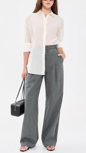 THE LATEST Dina Gabardine Trousers