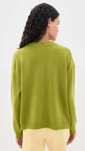 Staud Serrano Cashmere Relaxed Crew Pullover