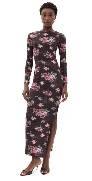 AFRM Phyll Dress Floral Print Maxi Dress