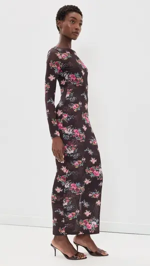 AFRM Phyll Dress Floral Print Maxi Dress